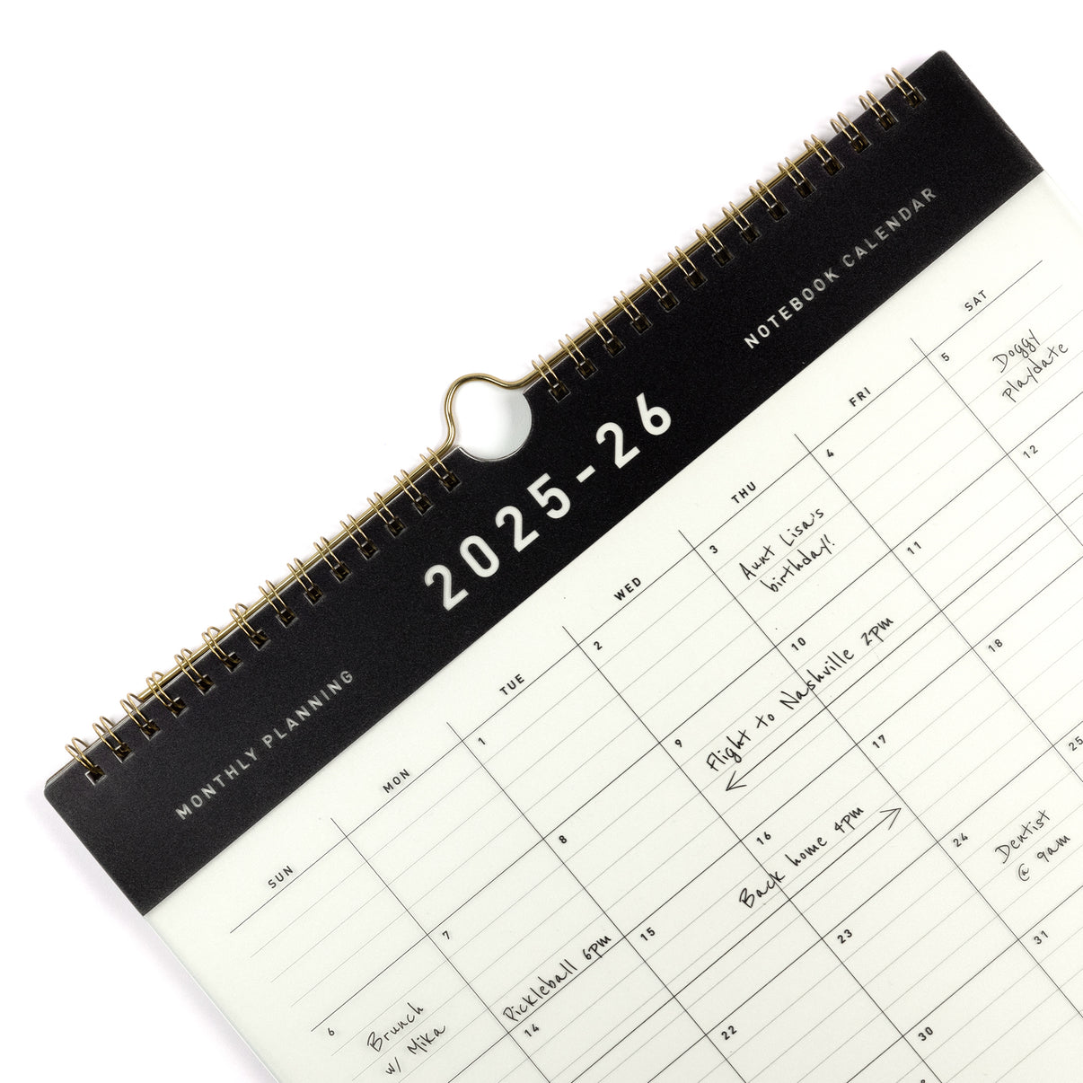2025-2026 Academic Year Monthly Wall Calendar 8.75"x11" Black and Whit ...